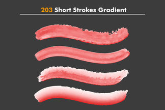 Short Brush Strokes - Adobe Illustrator Vector Brushes – Dagubi
