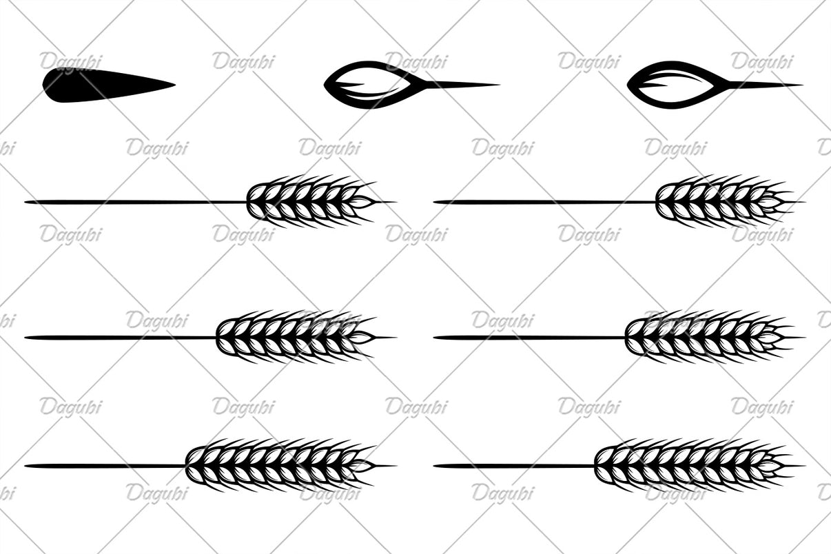 Wheat - Adobe Illustrator Vector Brushes – Dagubi