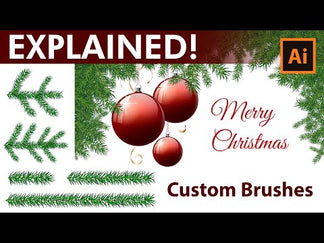 Christmas Wreath Brushes - Adobe Illustrator Vector Brushes – Dagubi